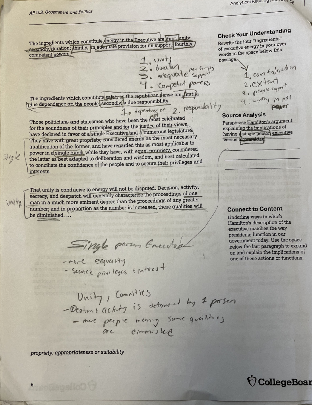 Notes to study The federalist no.70 - APUSH2021 - Studocu