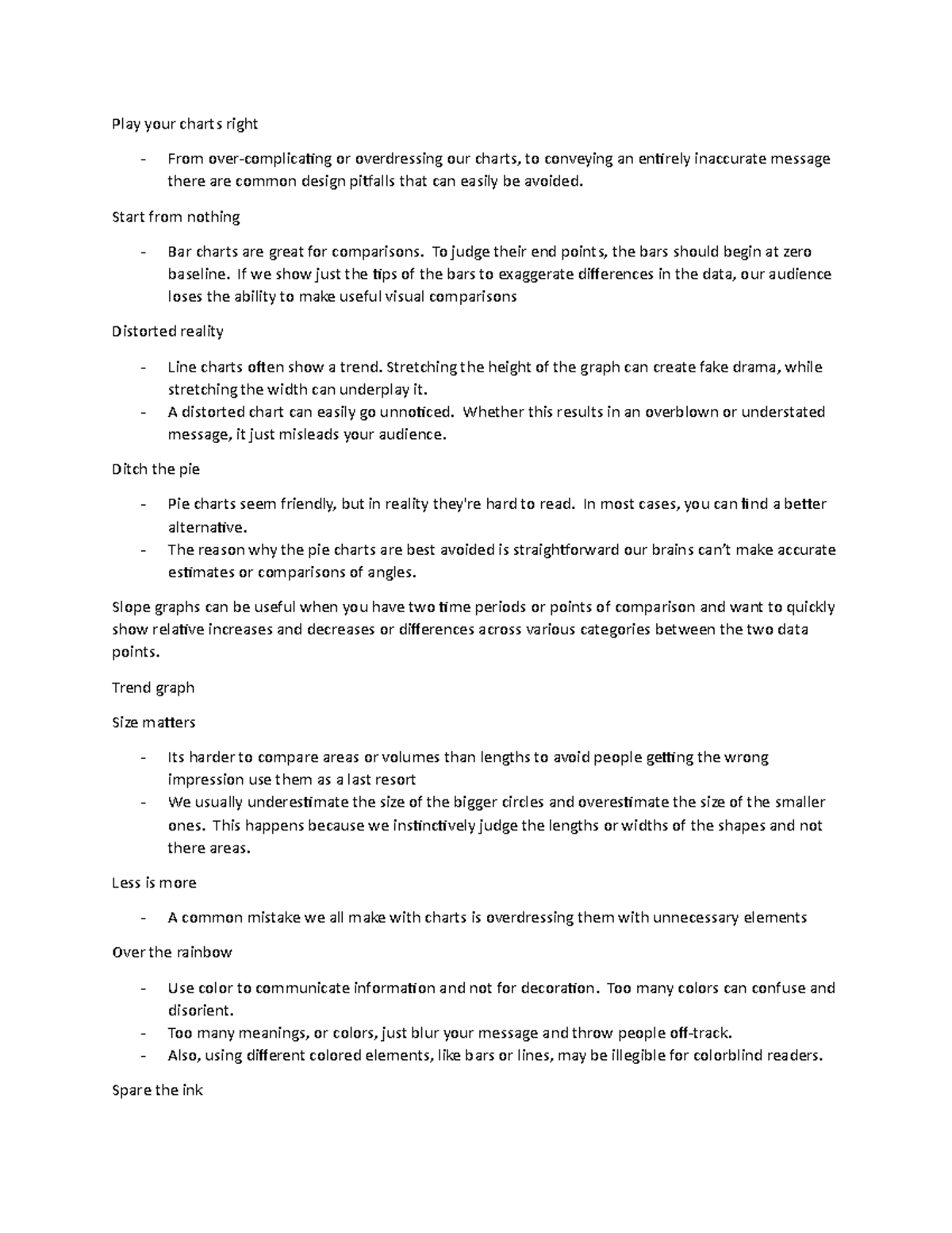 BSNS 115 info systems lecture 8 - Play your charts right - From over ...