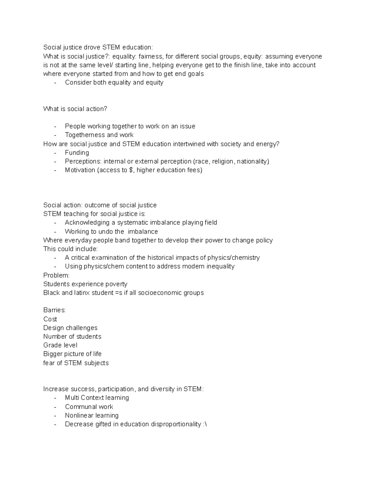 CHEM 344 - The professor is Safa Khan - Social justice drove STEM ...