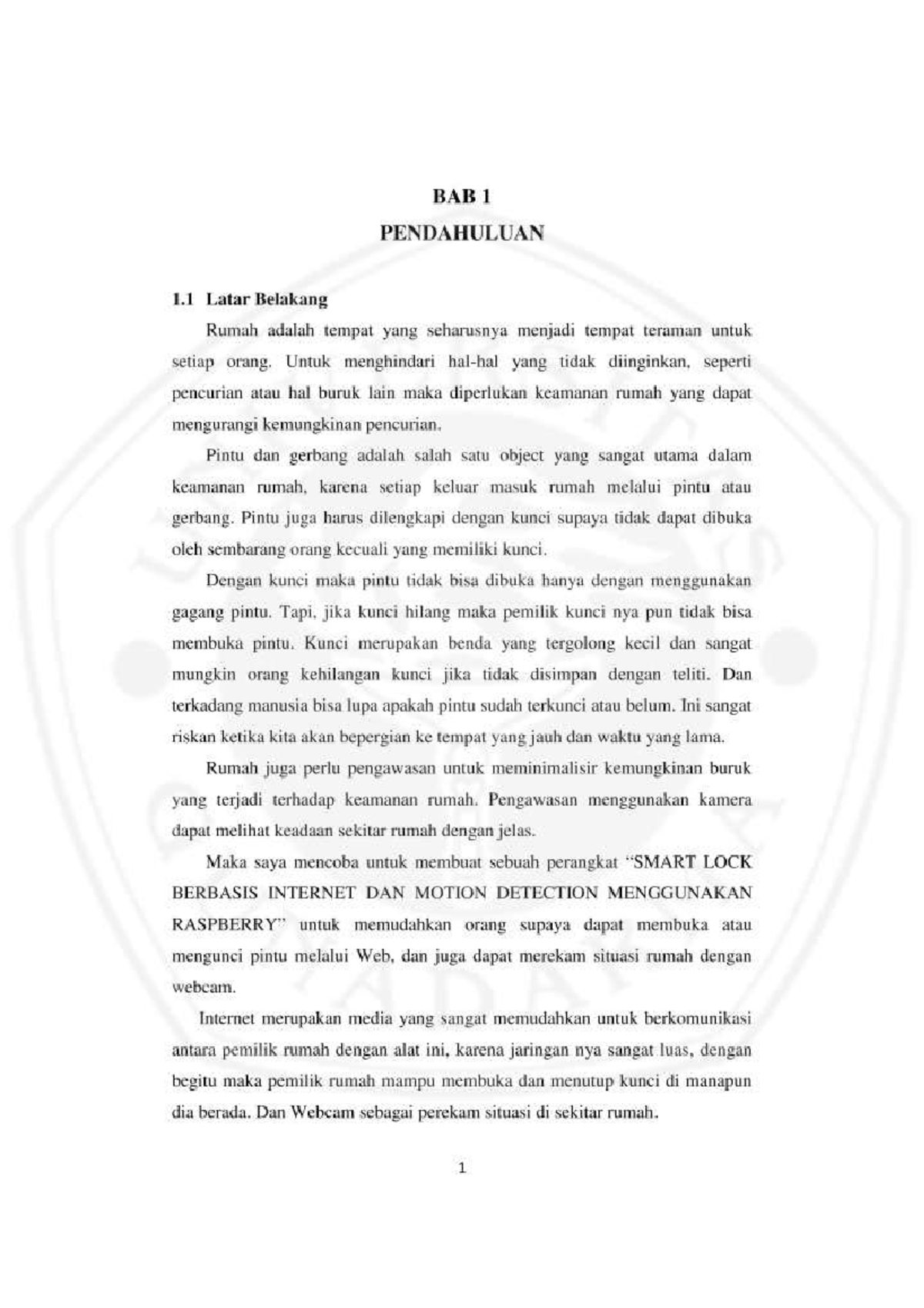 Chapter 1 Internet Based Smart Lock And Motion Detection Using Raspberries Pemrograman