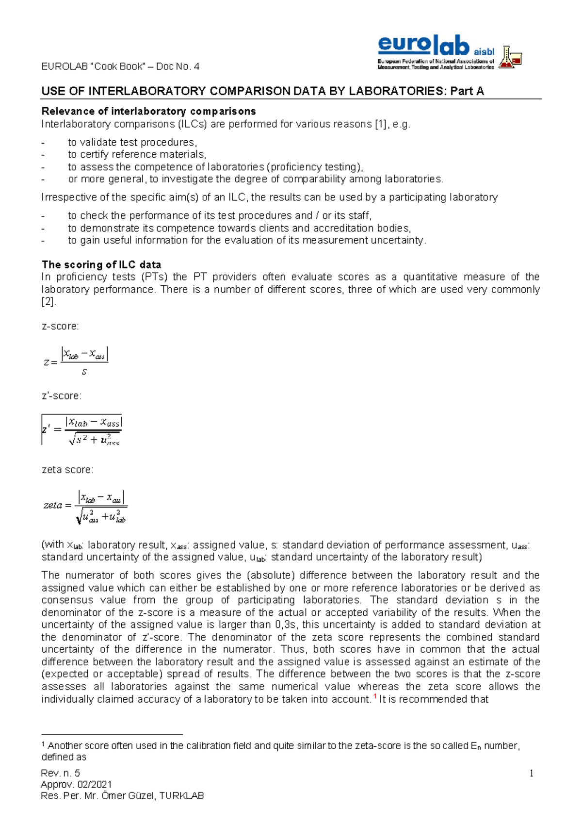 Cook Book 04 Use of Interlaboratory Comparison Data by Laboratories 02 ...