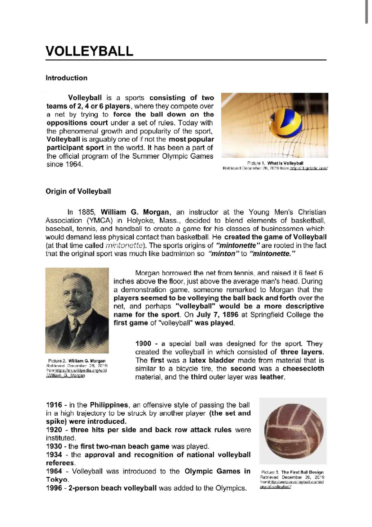 Volleyball - Bachelor of Secondary Education - Studocu