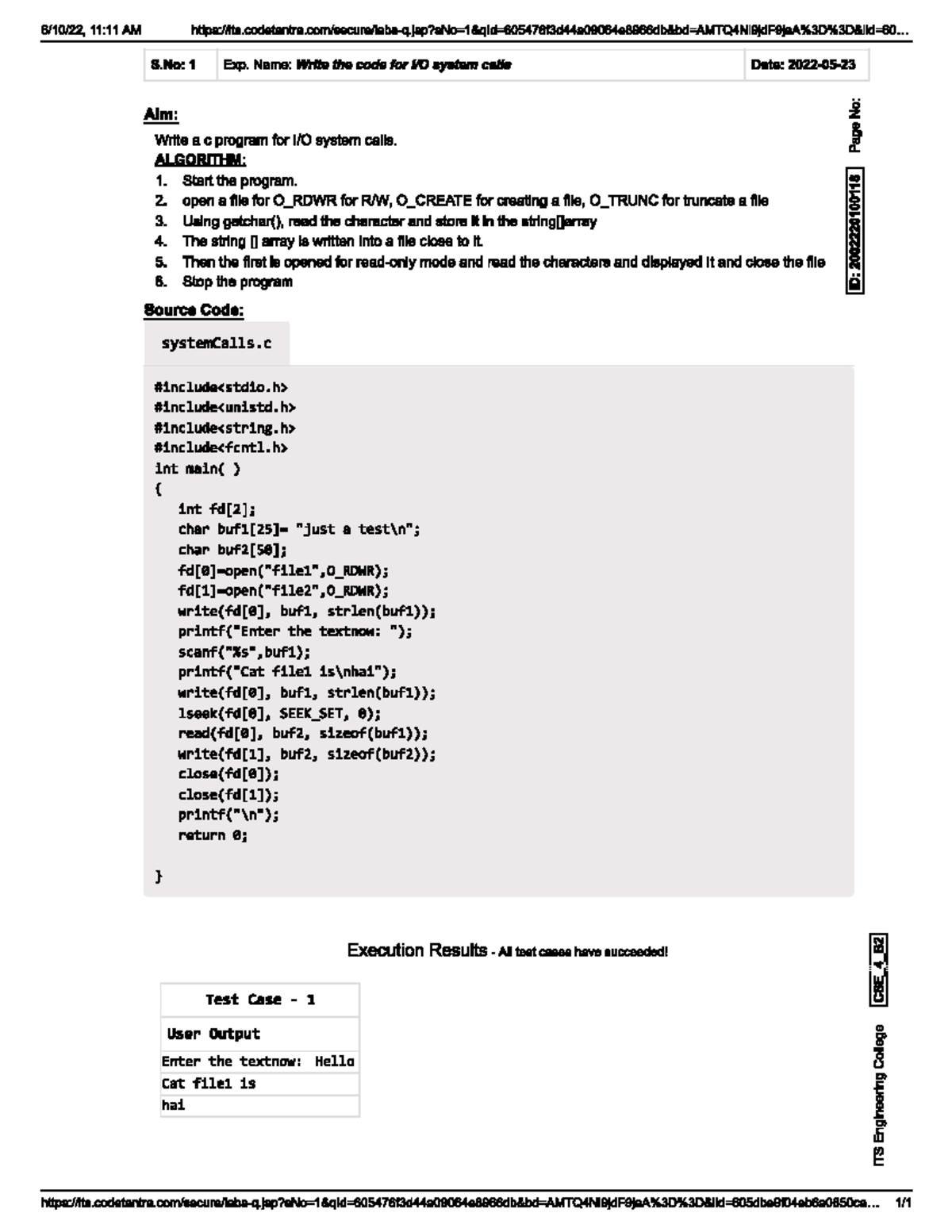 OS lab file - lab content - 6/10/22, 11:12 AM - Studocu