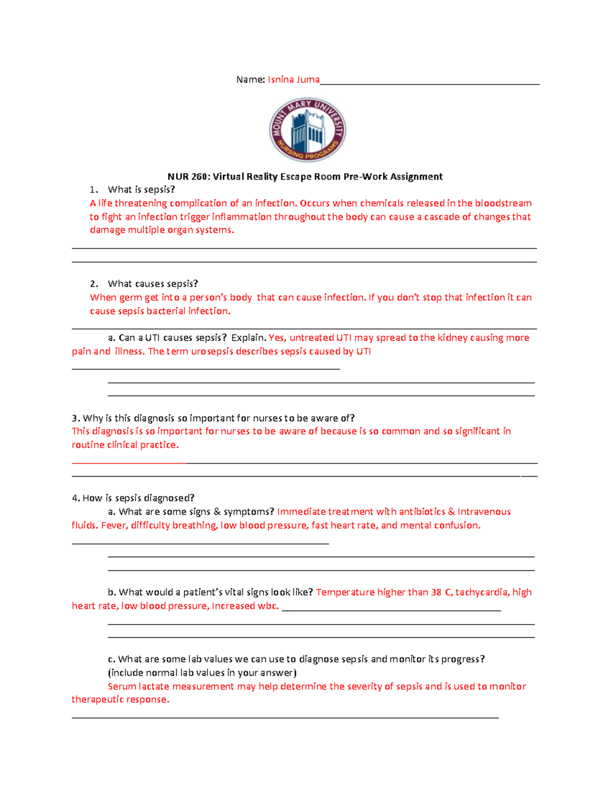 VR+Sepsis+Pre-Work+WS+and+Quiz copy - Name: Isnina Juma