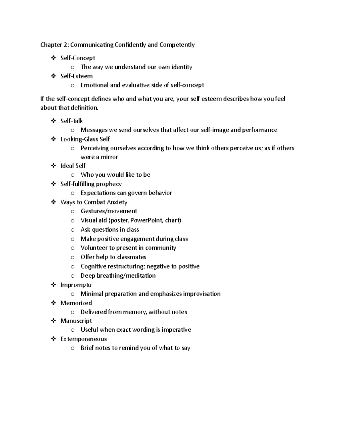 Communicating Confidently and Competently - Self-Talk o Messages we ...