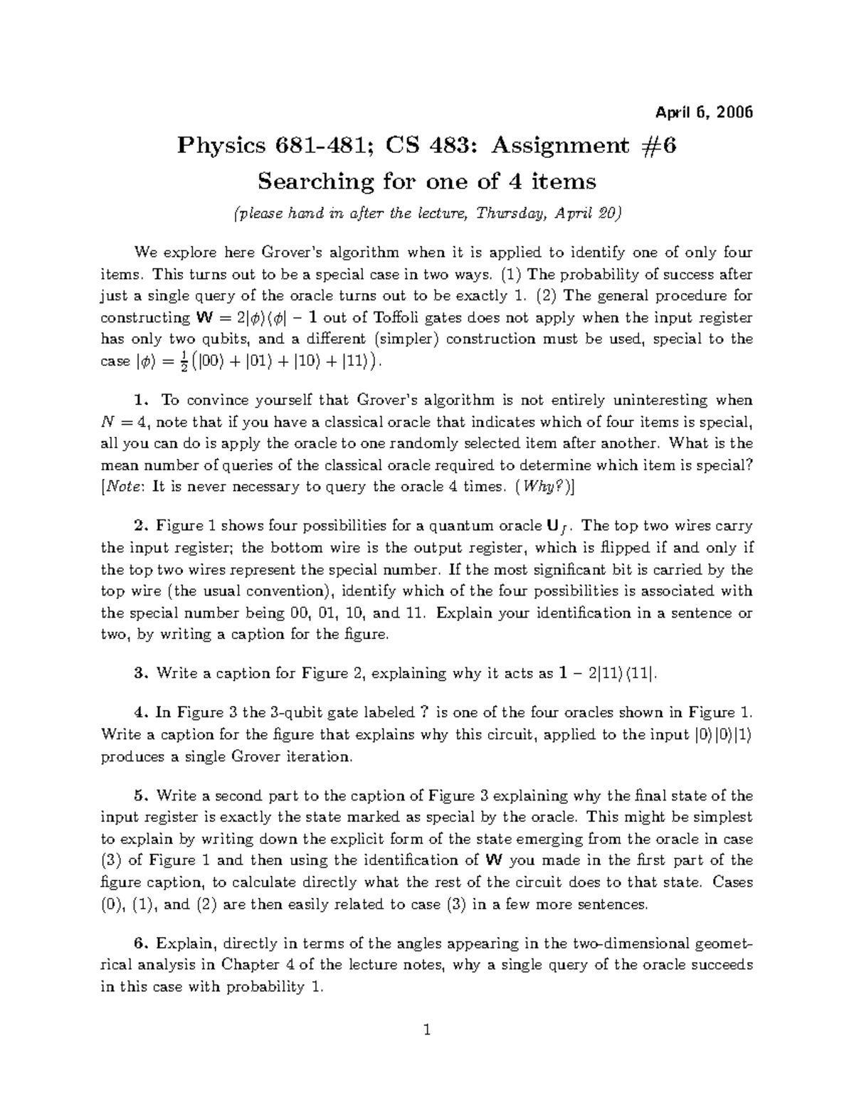 Prob6 - This is the problem sets for David Mermin's book, Quantum ...