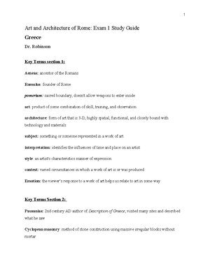 AA final exam study guide - Art and Architecture Final Study Guide [Key ...