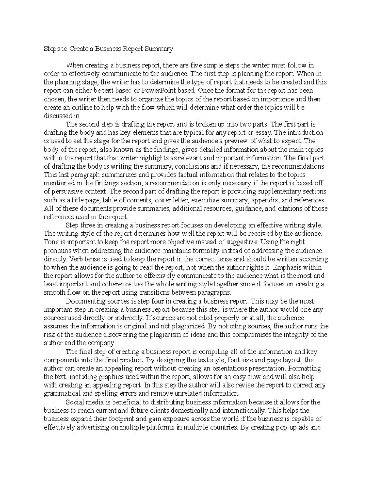 Business Communication Task 2 passed on 1st attempt - Steps to Create a ...