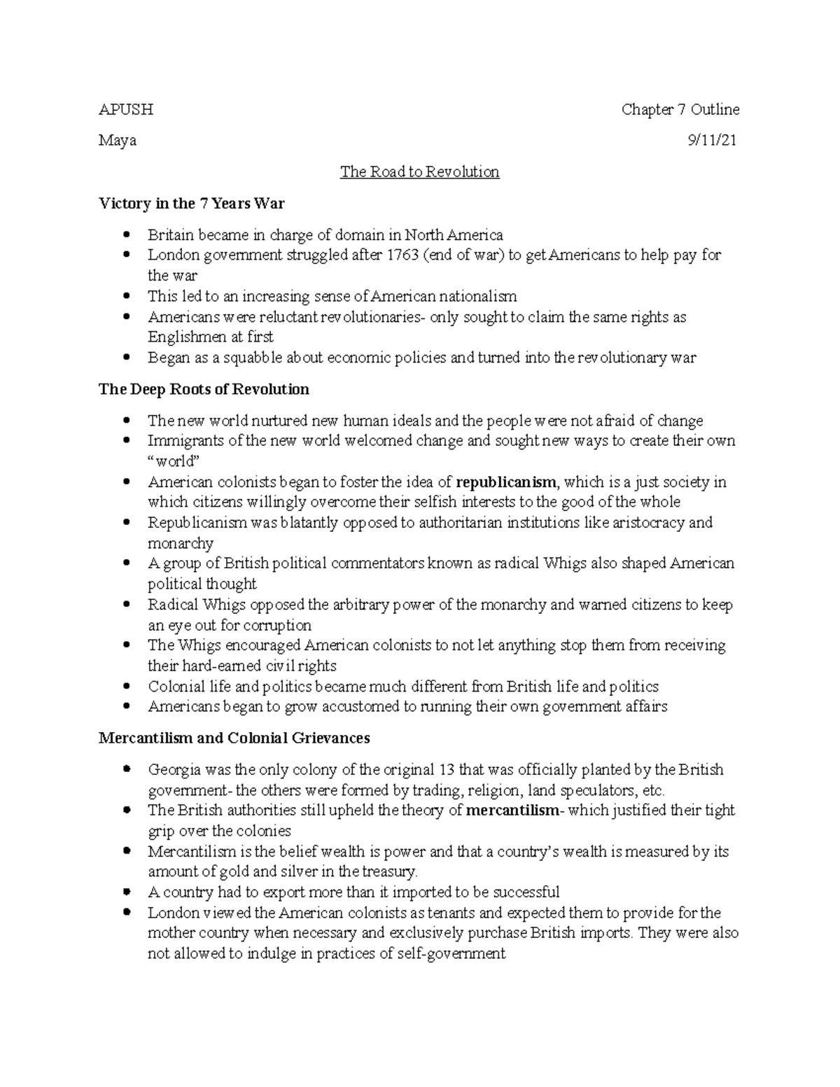 Chapter 7 outline - Studocu