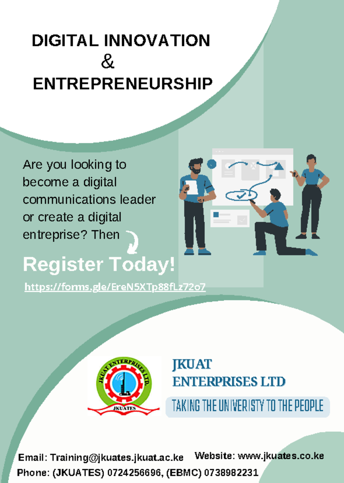 Digital Innovation AND Entrepreneurship Flyer ( Jkuates) - & DIGITAL ...