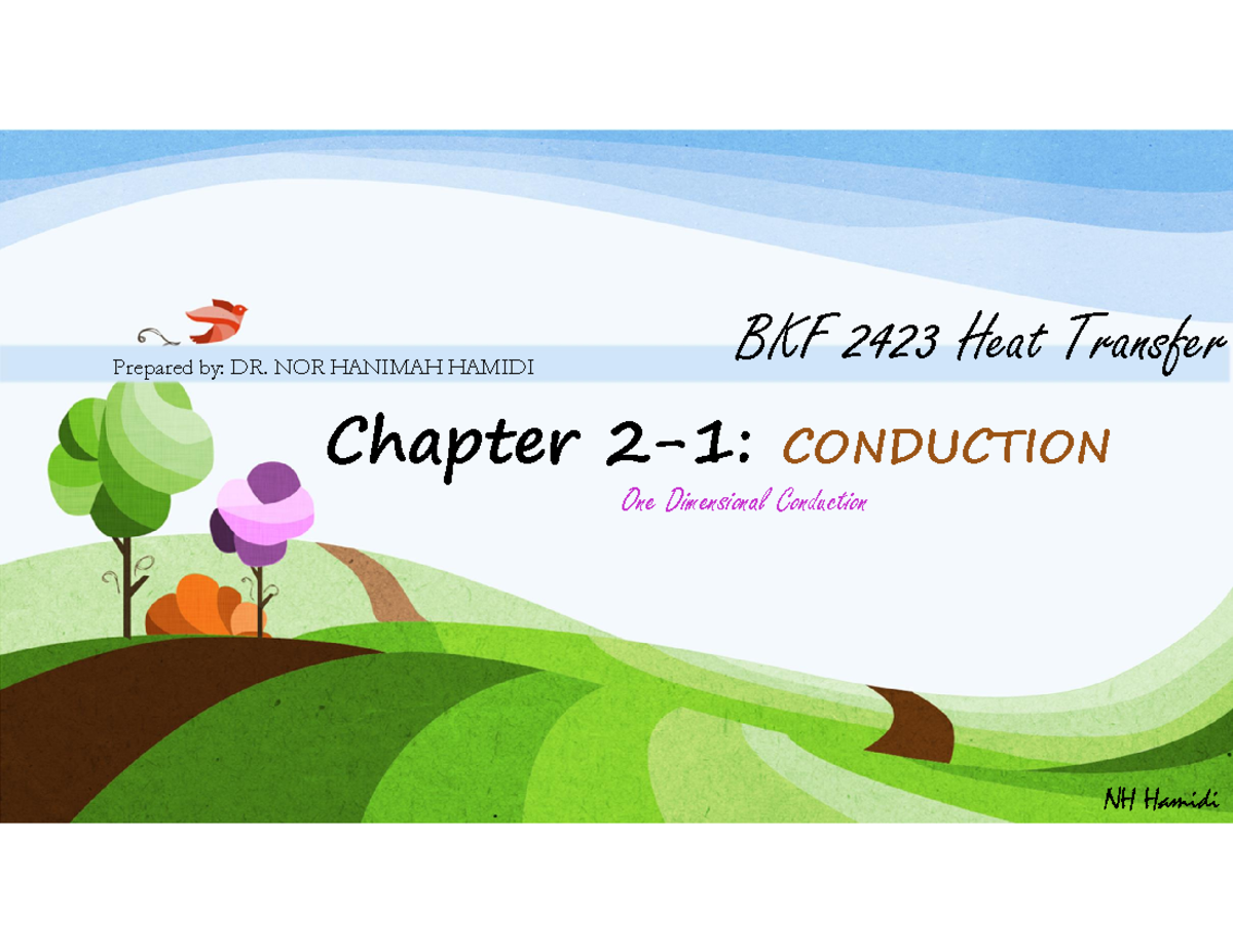 Chapter 2-1 Principles of Steady-State Heat Transfer in Conduction ...