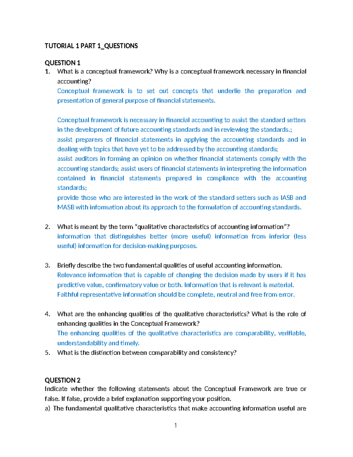W1-Tutorial 1-Part 1-Question - TUTORIAL 1 PART 1_QUESTIONS QUESTION 1 ...