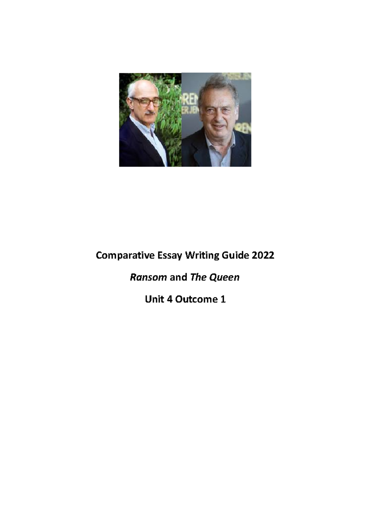 Comparative writing guide - Comparative Essay Writing Guide 2022 Ransom ...