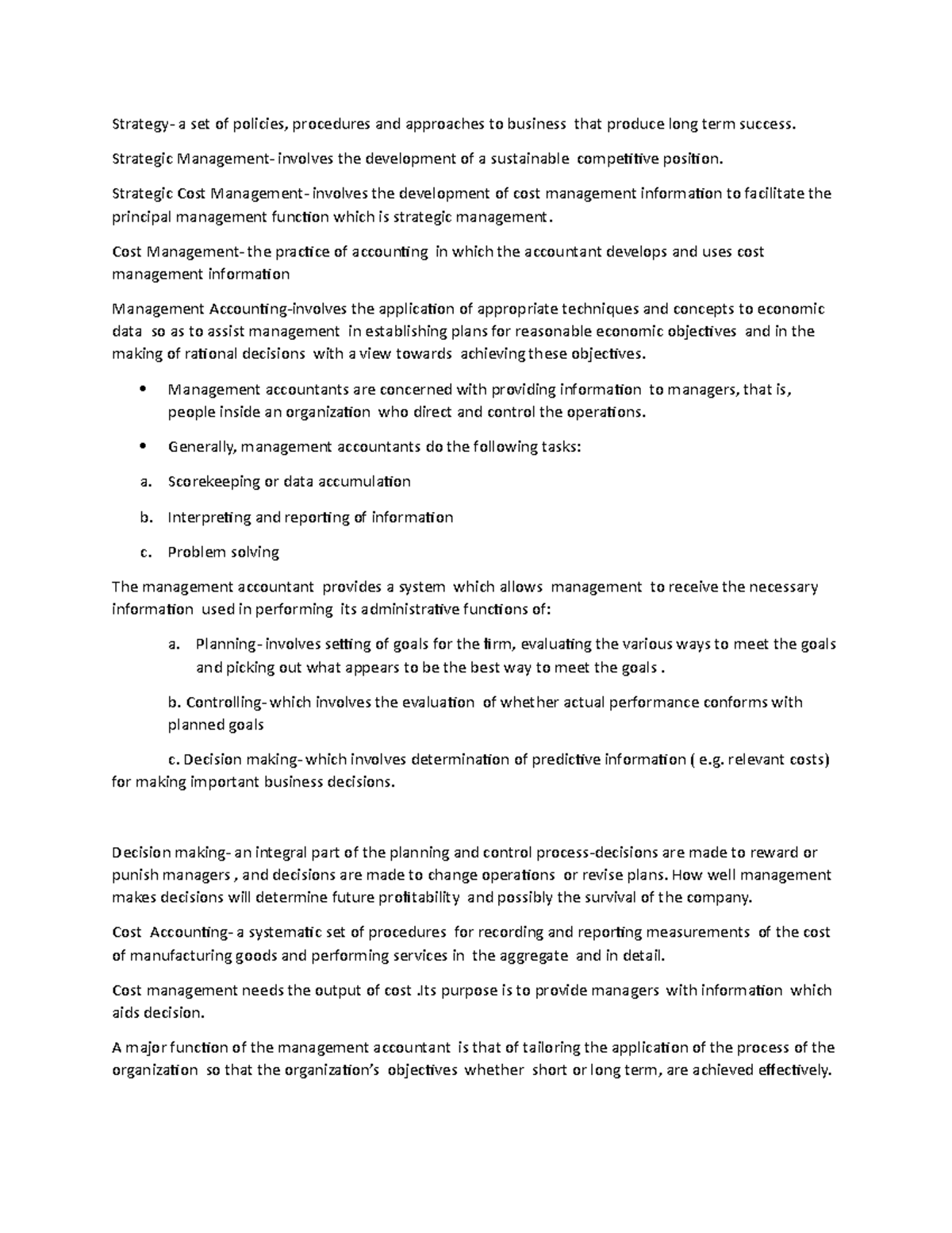 1 - strategy - Strategy- a set of policies, procedures and approaches ...
