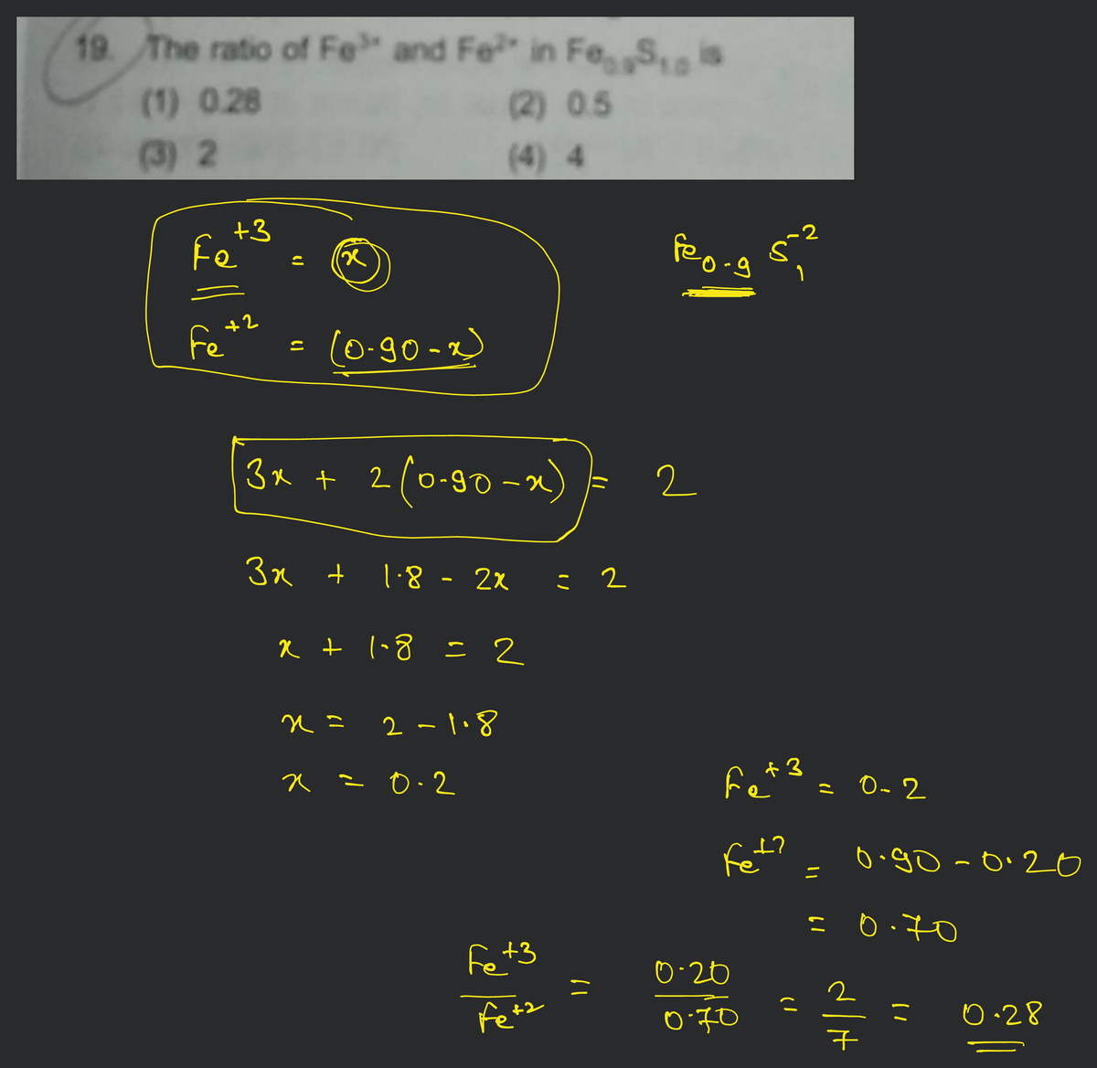 Class Notes - Nothing - Physics HL - 19. The ratio of Fe3 and Fe in ...