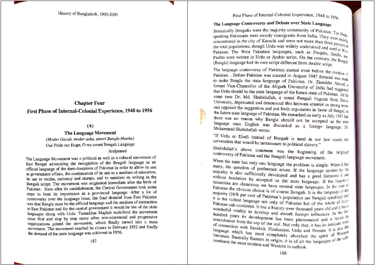 Emergence of Bangladesh 1947-1956 Abdus Samad Sir - History of Bangladesh, First Phase of - Studocu