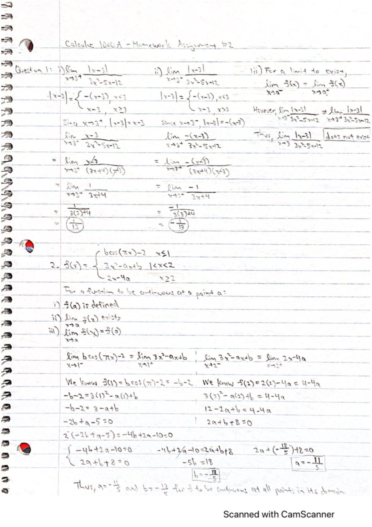 Calc 1000 Assignment 2 - Studocu