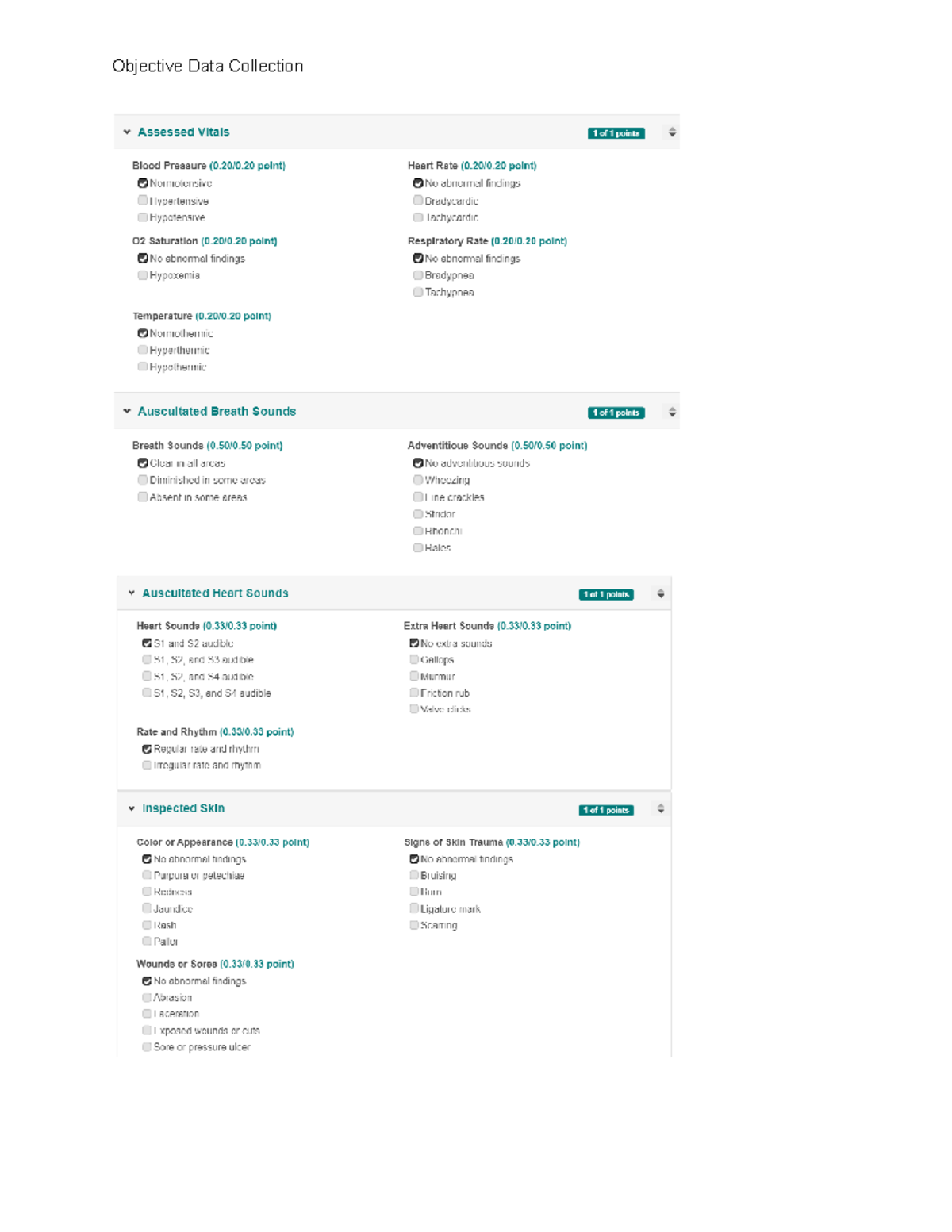 Complex Assessment Arrhythmia Shadow Health 2 - BNUR 2900 - Objective ...