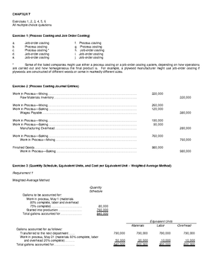 Chapter 6 Answer Key - CHAPTER 6 Exercises 1, 2, 3, 4, 5 All multiple ...