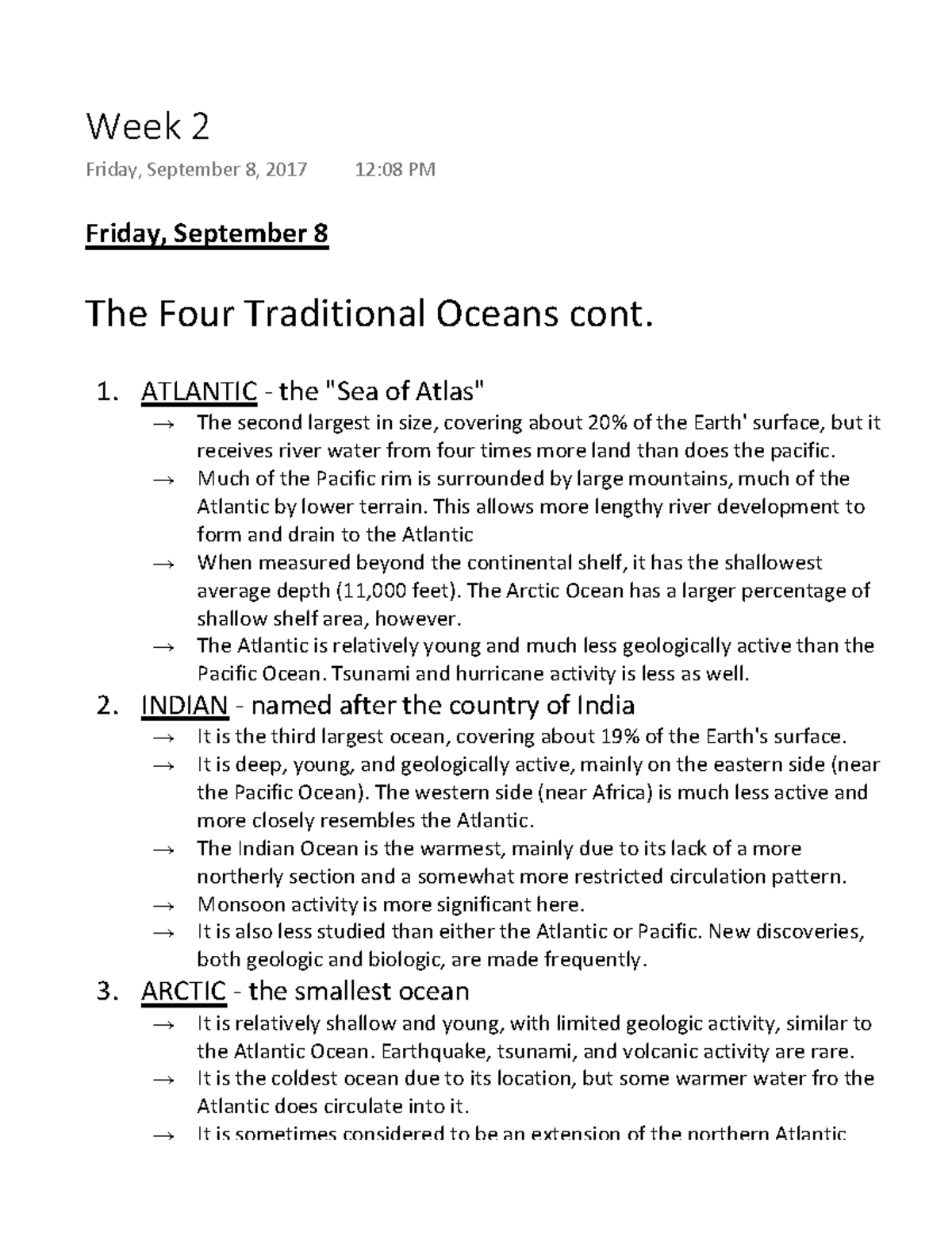 Week 2 - Lecture notes 4-6 - Week 2 Friday, September 8, 2017 12:08 PM ...