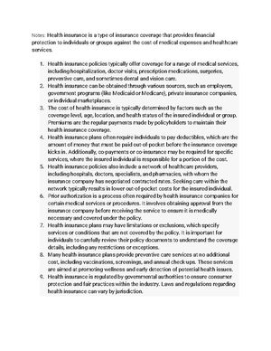 Hippa LAWS - Notes: HIPAA stands for the Health Insurance Portability ...