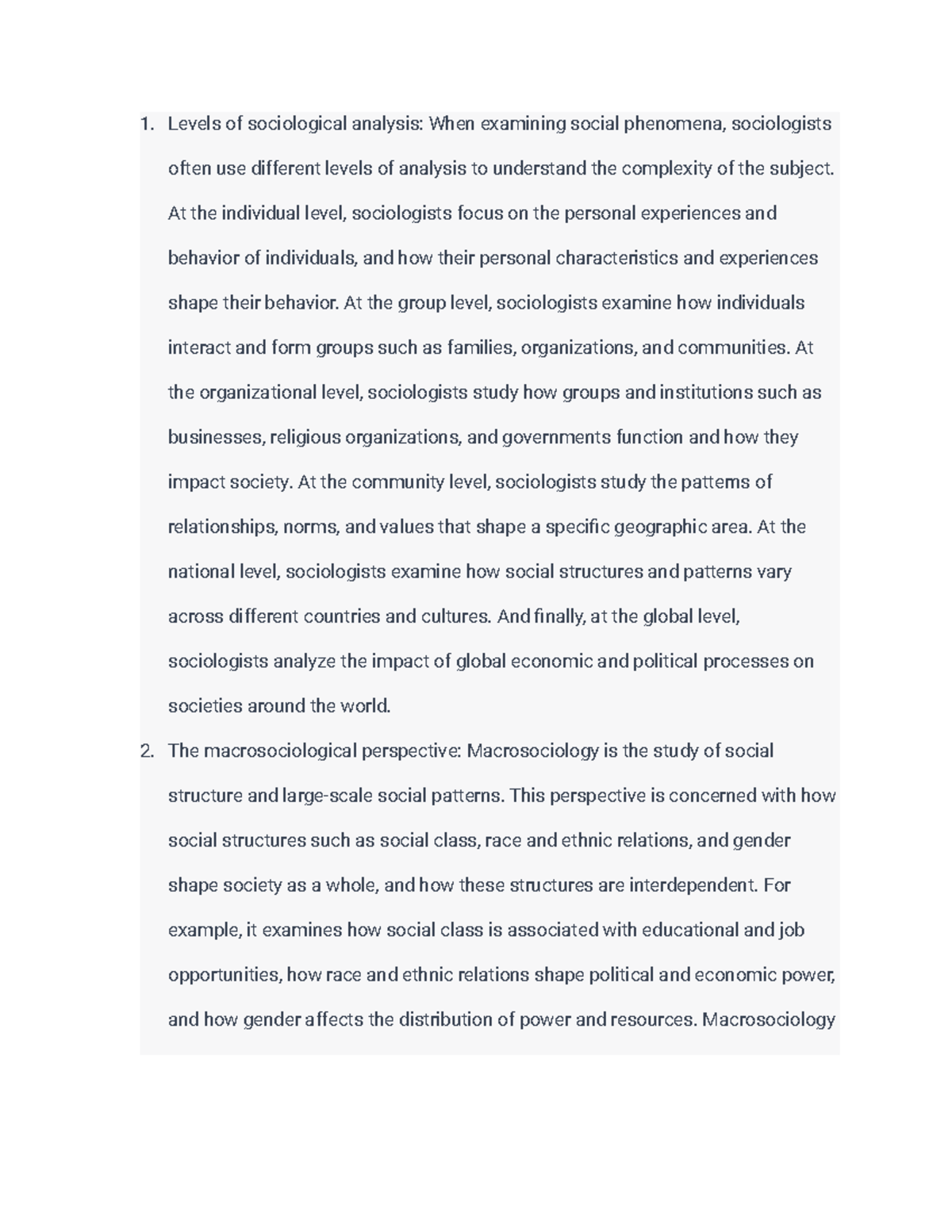 Social Structure And Social Interaction Levels Of Sociological social-structure-and-social-interaction-levels-of-sociological