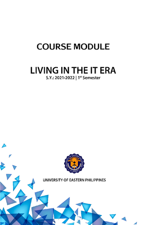 Modules 5 The fifth - Module V ____________________ Computer Software ...