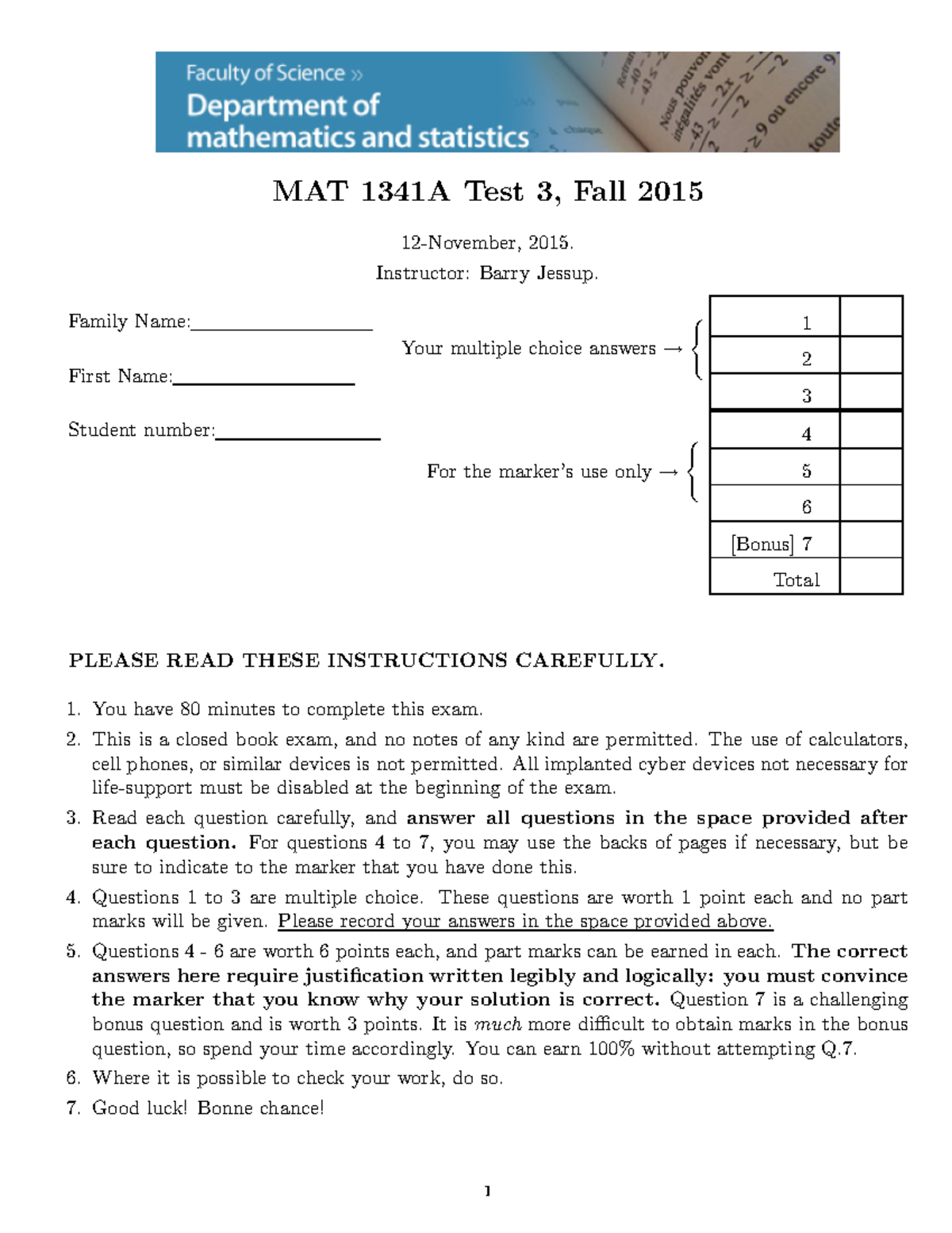F15t3b - fall 2015, test 3 - MAT 1341A Test 3, Fall 2015 12-November ...