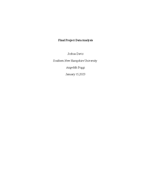 5.3 Final Project Data Analysis Milestone Three Process and ...