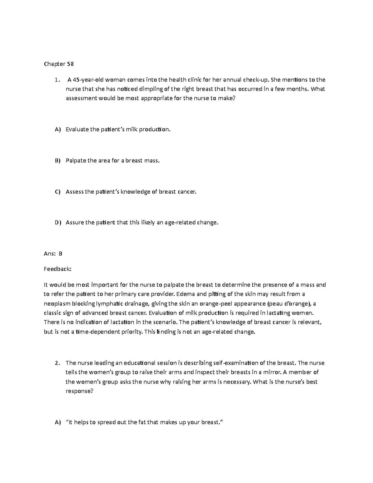 Chapter 58 - big help - Chapter 58 1. A 45-year-old woman comes into ...