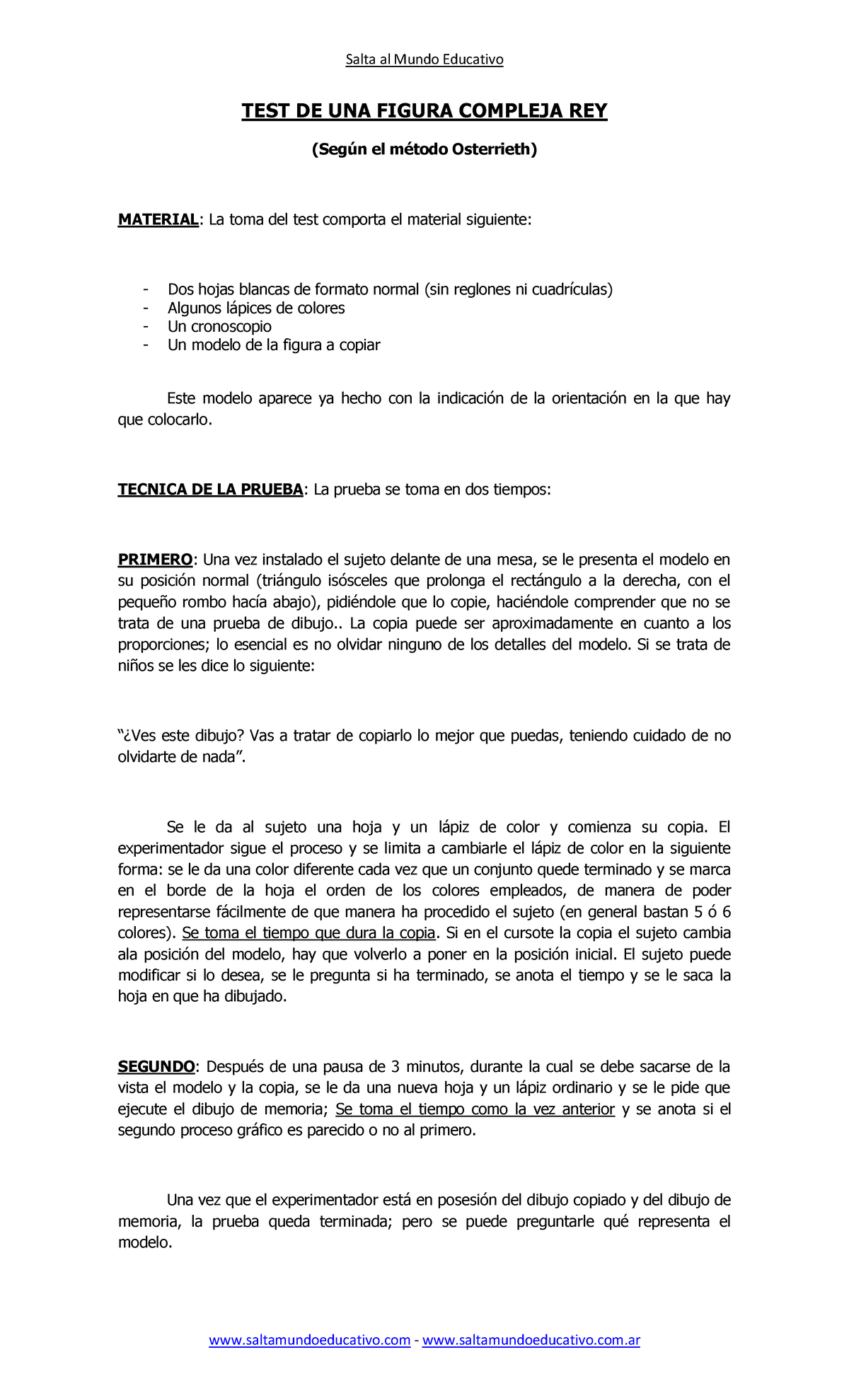 Test-de-Rey - Instrumentos - TEST DE UNA FIGURA COMPLEJA REY (Seg ̇n el ...