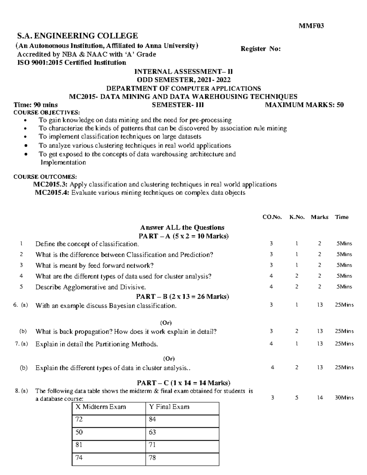 IA2 Dmdwt MC2015 7 - Data science is an interdisciplinary field that ...