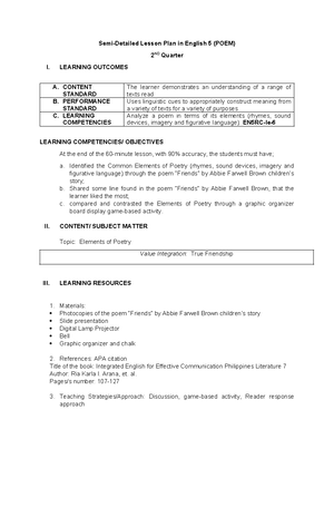 DLP SCI 6 - A detailed lesson plan of Science 6 - Detailed Lesson Plan ...