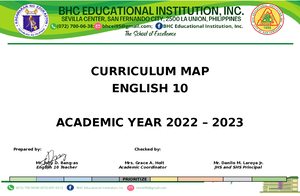 English 8 Curriculum Map - CURRICULUM MAP ENGLISH 8 Quarter UNIT TOPIC ...
