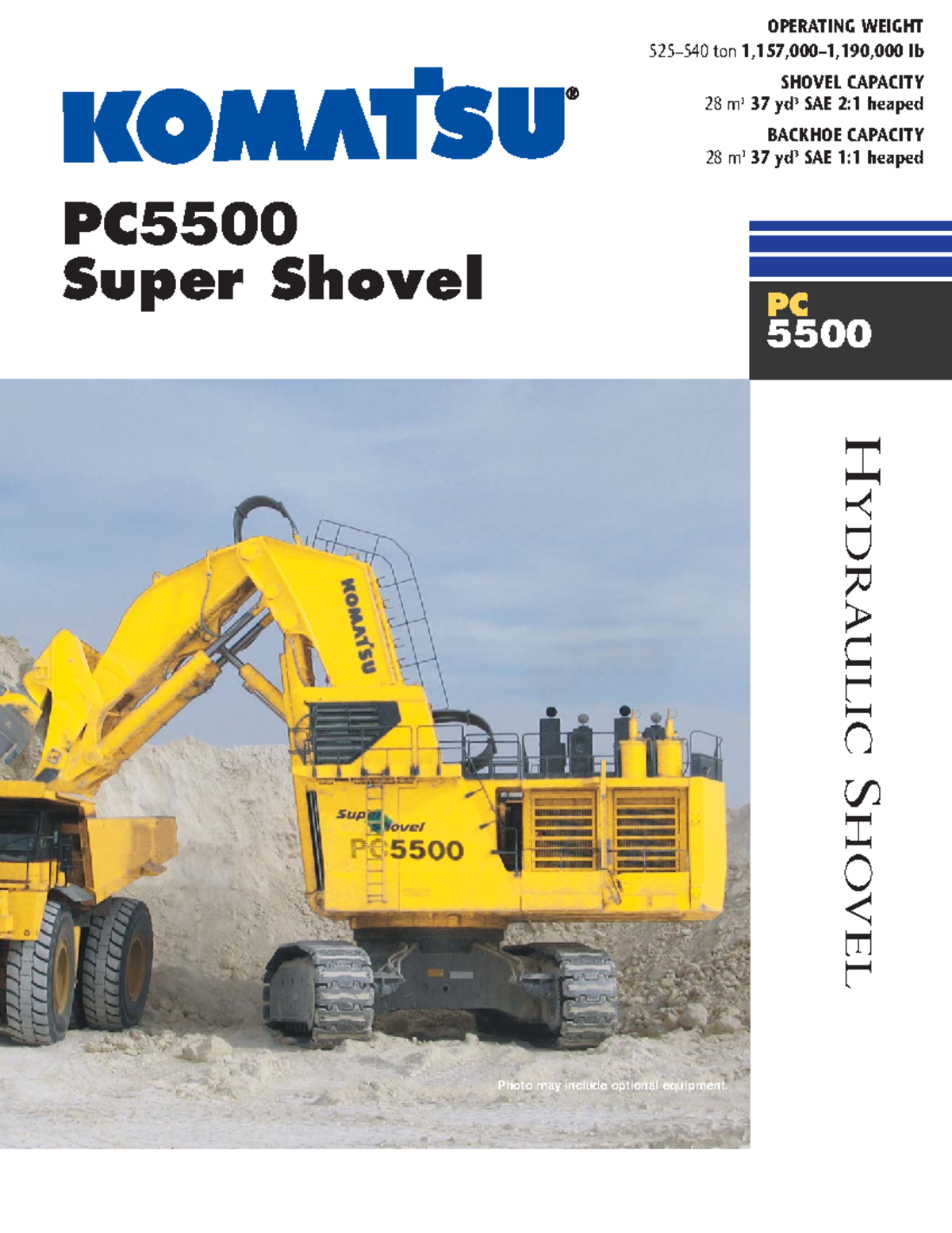 Fiha Téc. pc5500 - Trabajo realizado - PC Super Shovel Photo may ...