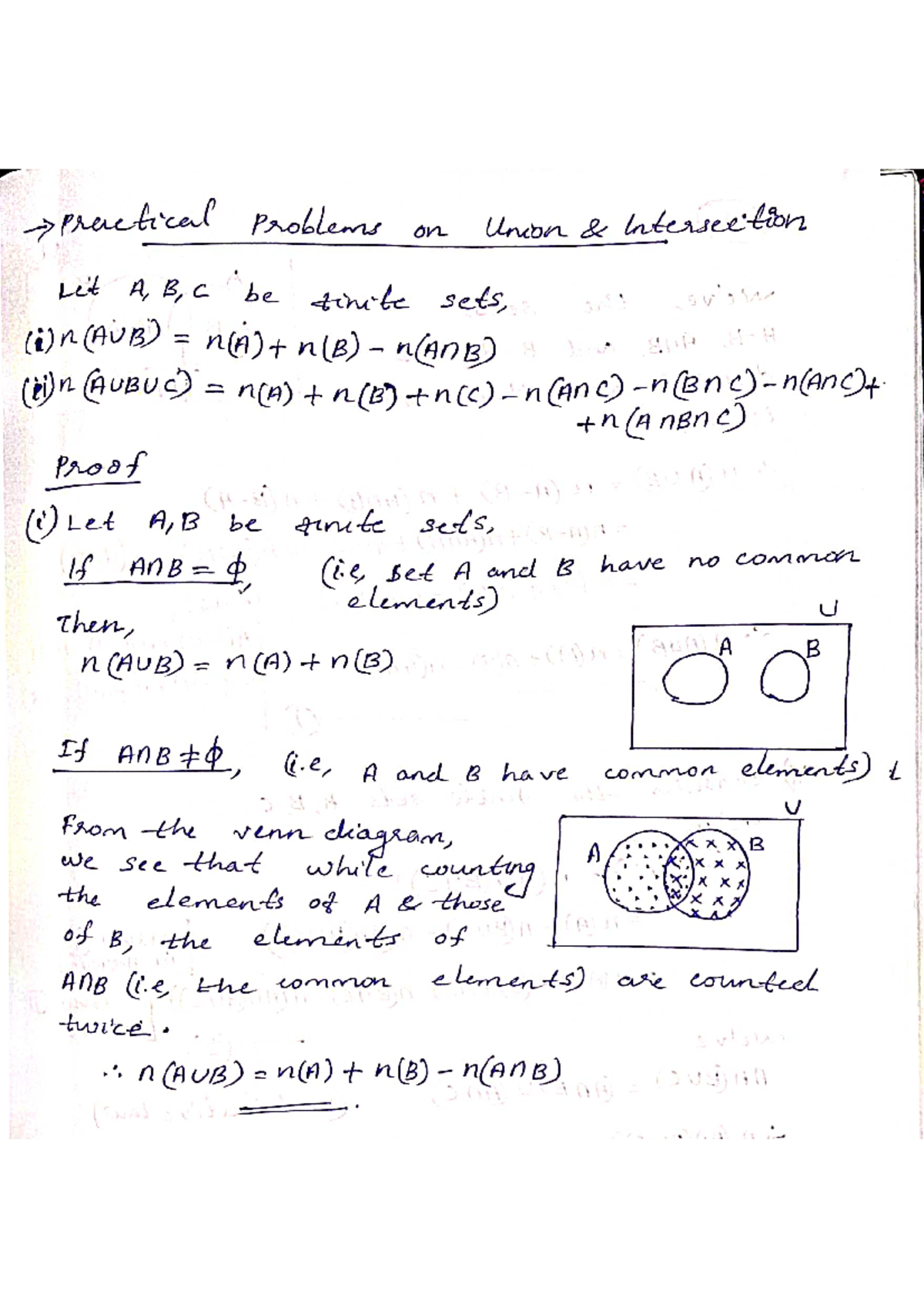 Set theory practical problems - bachelor of business administration ...