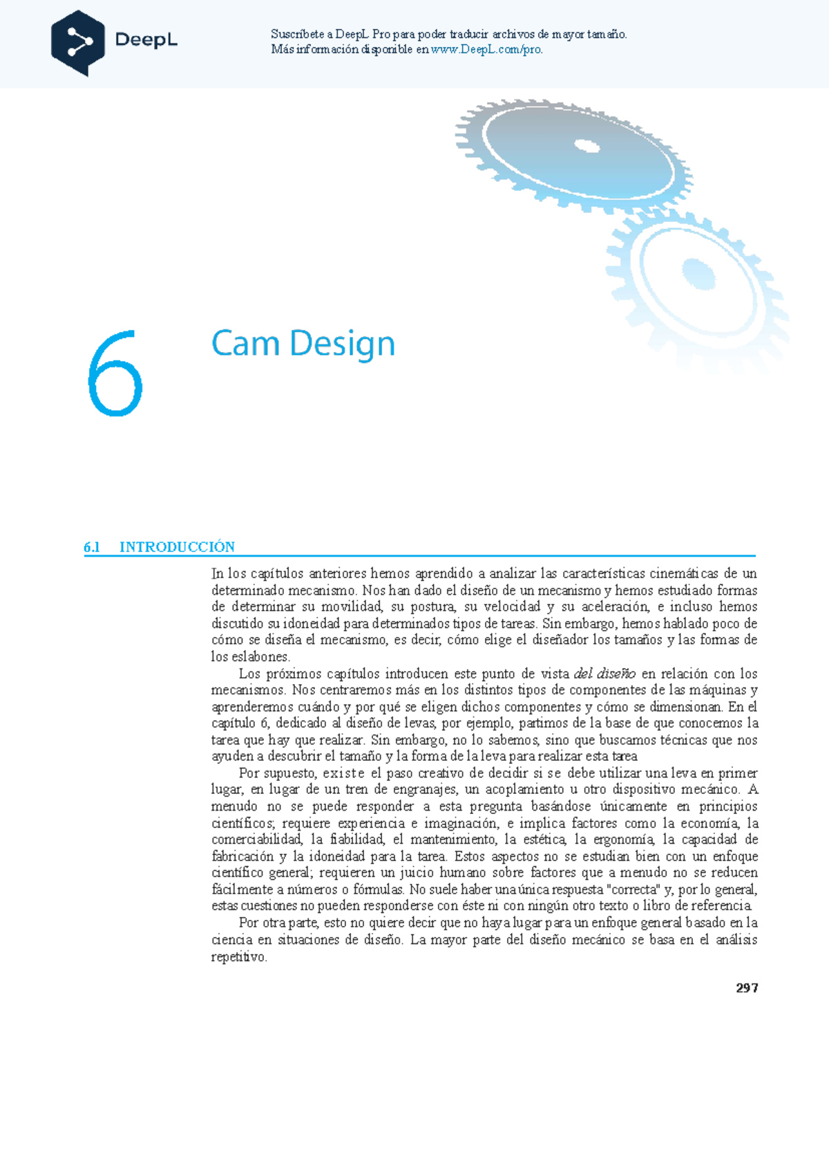 Ch6 Cam Design Shigley 5E traducida - 6 INTRODUCCIÓN n los capítulos ...