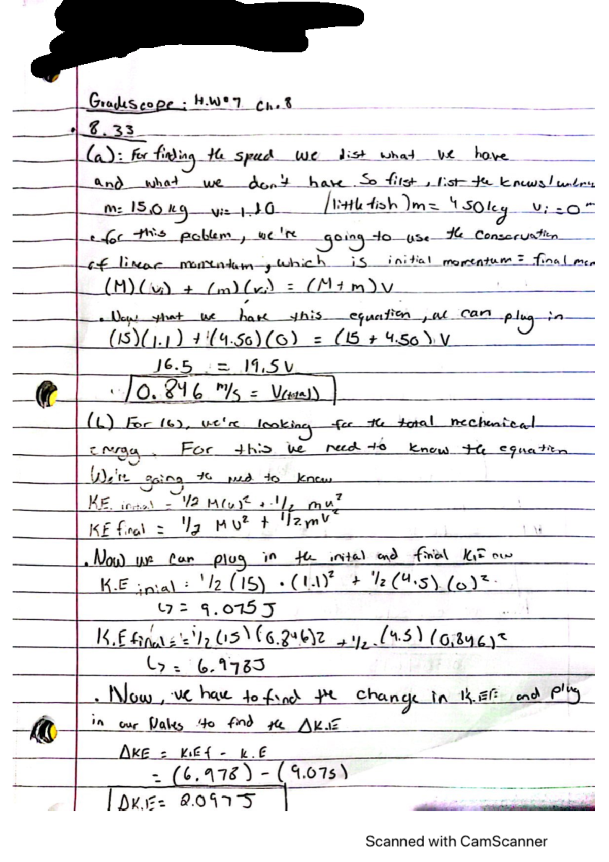 Gradescope resubmission hw.7 ch - PHYS 101 - Studocu