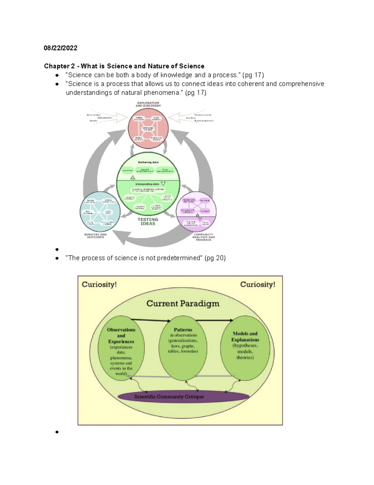 EDUC 686 Notes 08 22 Chapter 2 What Is Science And Nature Of Science