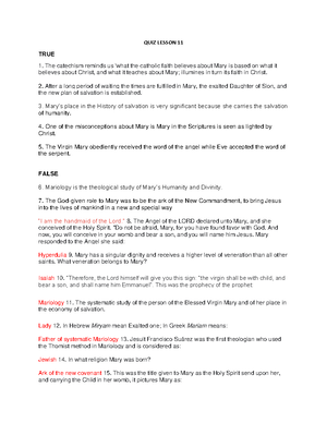 Lesson 5 – Act. 2 - Lesson 5 – Act. Two In your activity two, answer ...