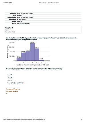 MATH 1280-01-Assignment - Introduction to Statistics - LEARNING JOURNAL UNIT ONE STATISTICS ...