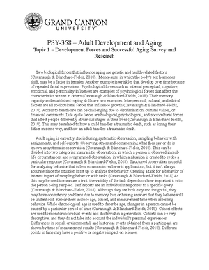 Psy 358 physical changes during adulthood - Physical Changes during Adulthood Anushka K Soni ...