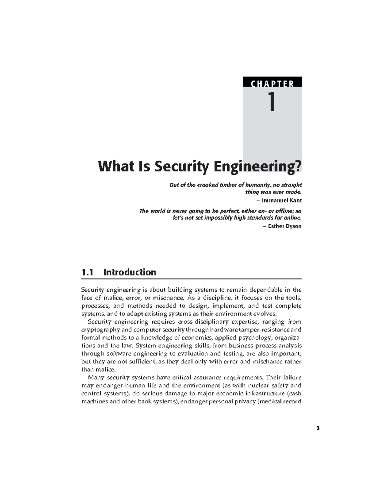 01Anderson Security Engineering What is Security Engineering - C H A P ...