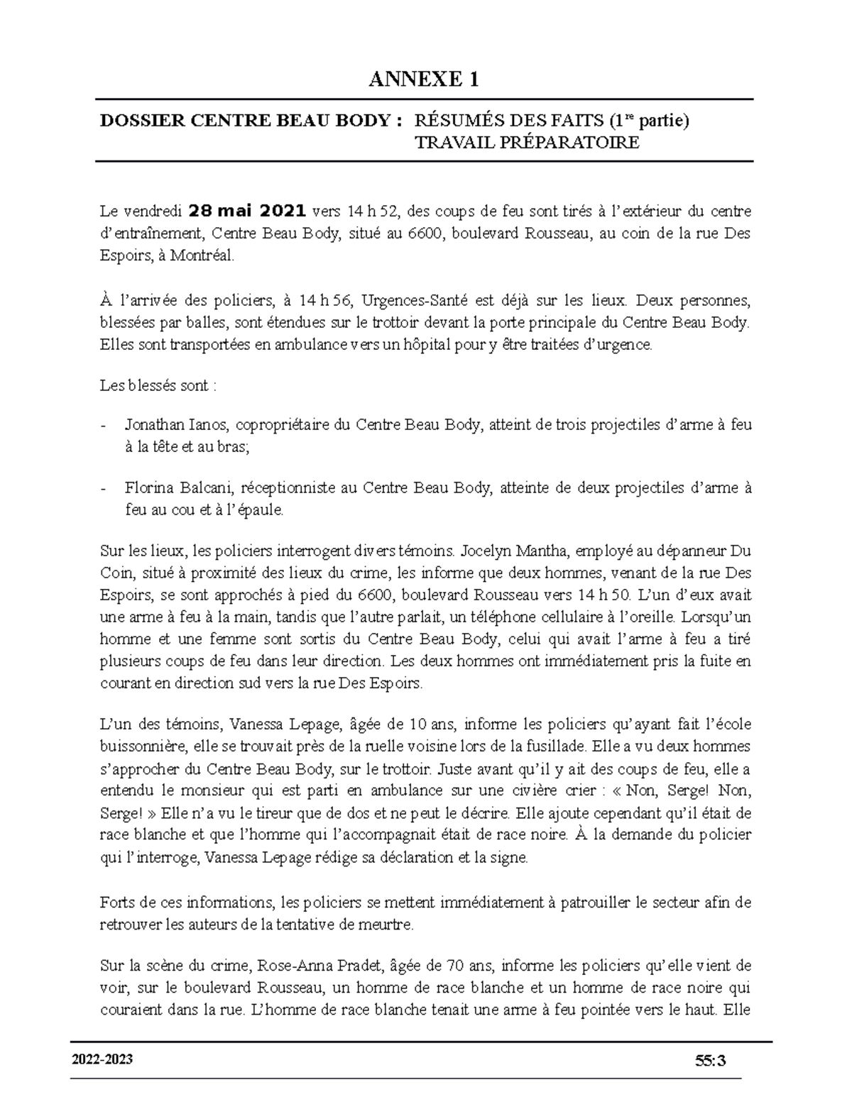 Annexe 1 - Dossier Centre Beau Body - ANNEXE 1 DOSSIER CENTRE BEAU BODY ...