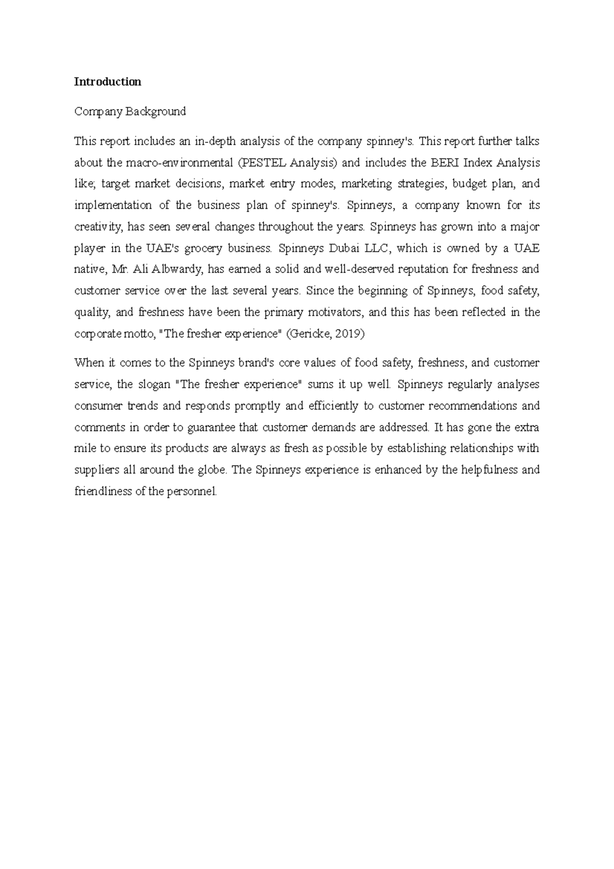 Introduction to international marketing - Introduction Company ...