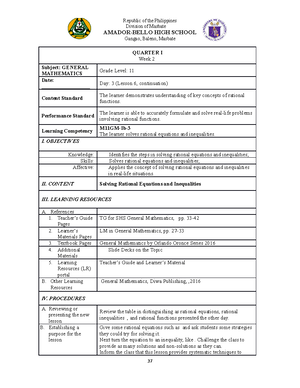 TG Values-Ed-7-Sample - CATCH-UP FRIDAYS TEACHING GUIDE I. General Overview Catch-up Subject ...