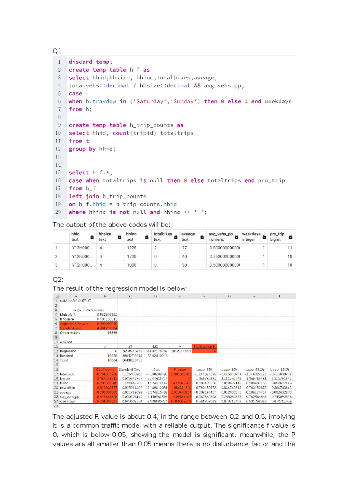 Handin 6 - tutorial sheet - Q The output of the above codes will be: Q2 ...