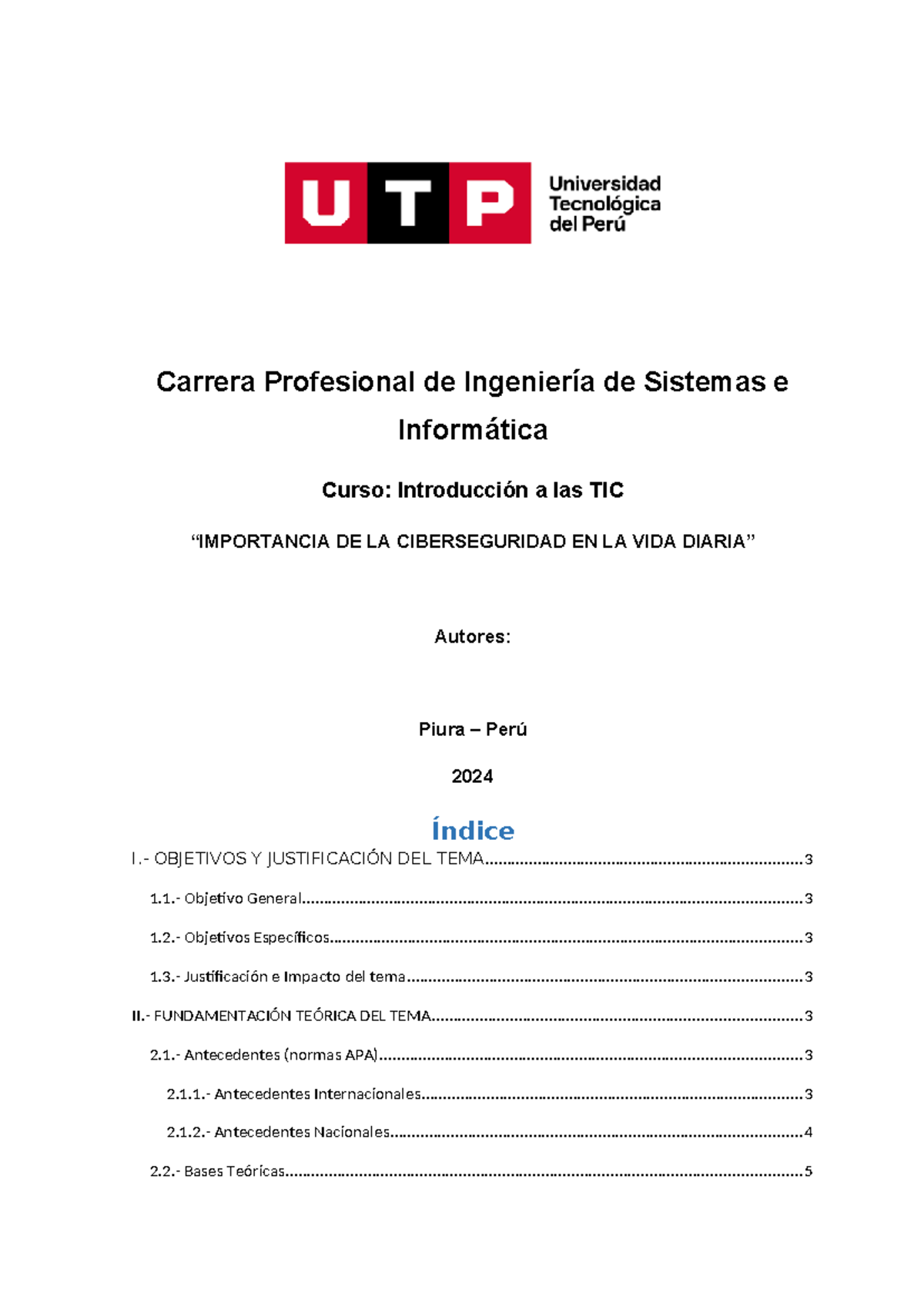 Formato Informe Final TICS - Carrera Profesional de Ingeniería de Sistemas e Informática Curso ...