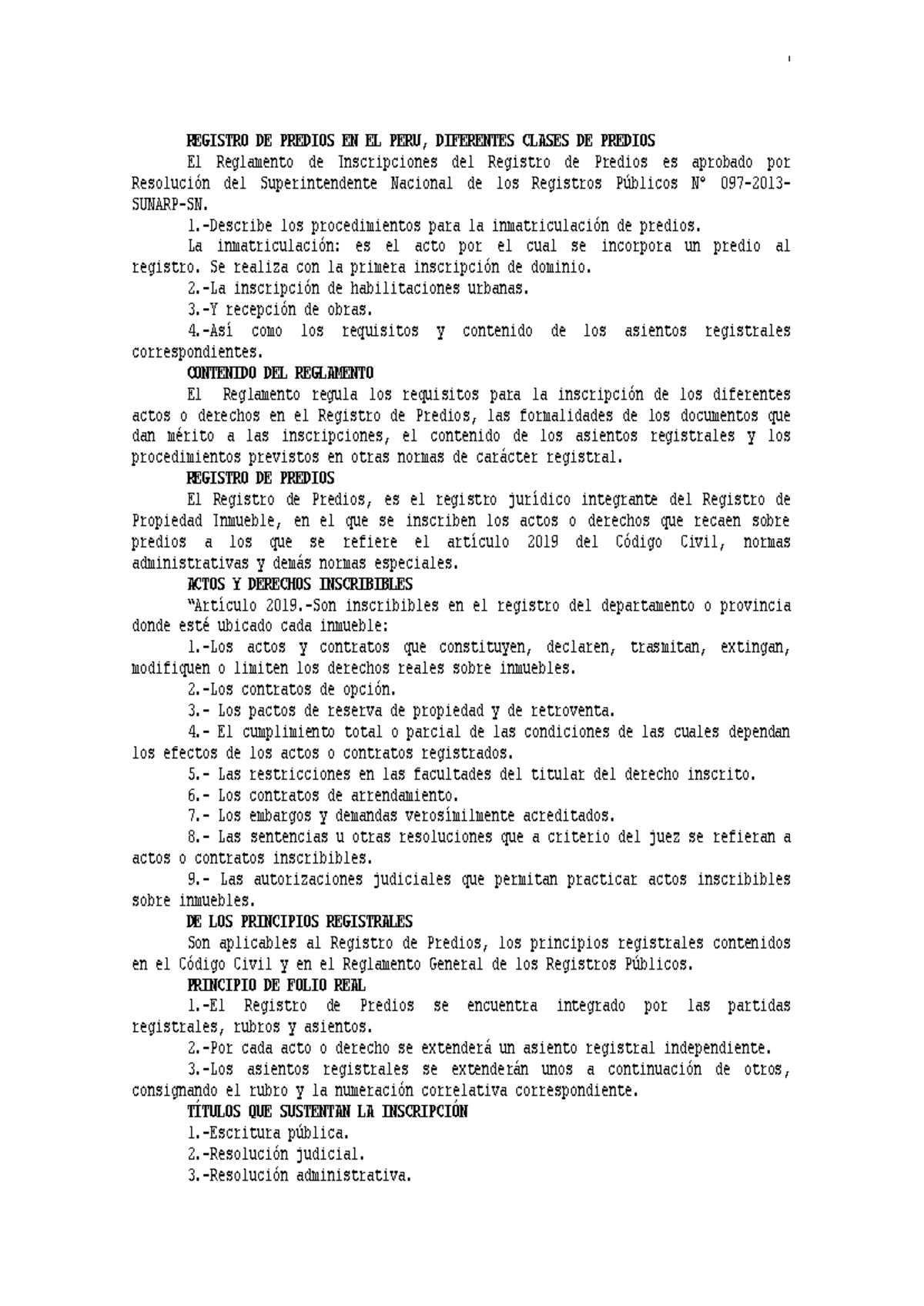Semana 12 - REGISTRO DE PREDIOS EN EL PERU, DIFERENTES CLASES DE ...