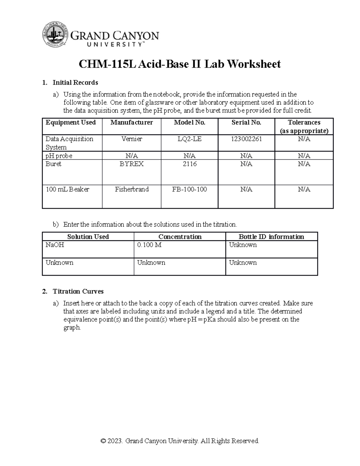 CHM 115L RS W6 Acids Bases II - CHM-115L Acid-Base II Lab Worksheet ...